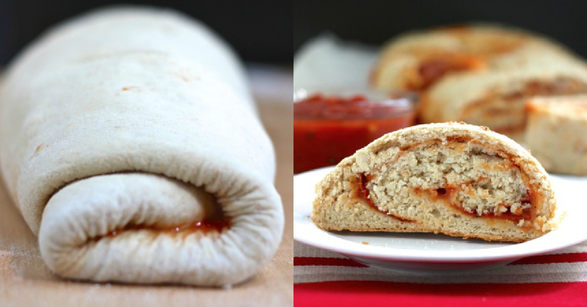 Para picar con gusto: pan de pizza con pepperoni y mantequilla de ajo