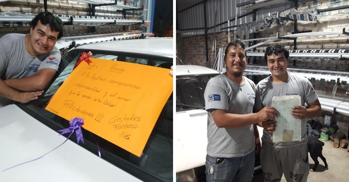 Jefe le dio un auto a empleado que caminaba kilómetros hacia el trabajo