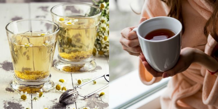 Té de manzanilla para sentirte bien, relajarte y despejar el estrés