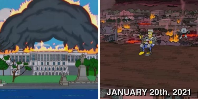 ¿'Los Simpson' predijeron el asalto al Capitolio de Estados Unidos?