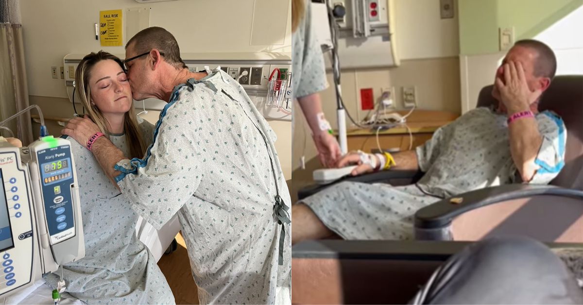 Un gran regalo: joven donó un riñón a su padre sin que él se diera cuenta